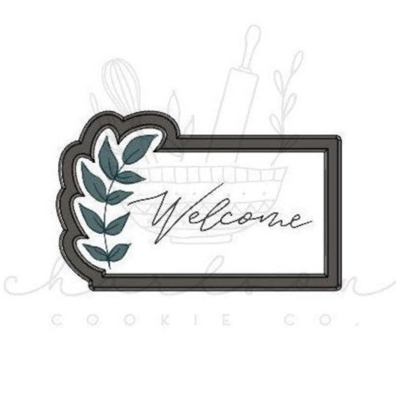 Floral Plaque Cookie Cutter - Etsy