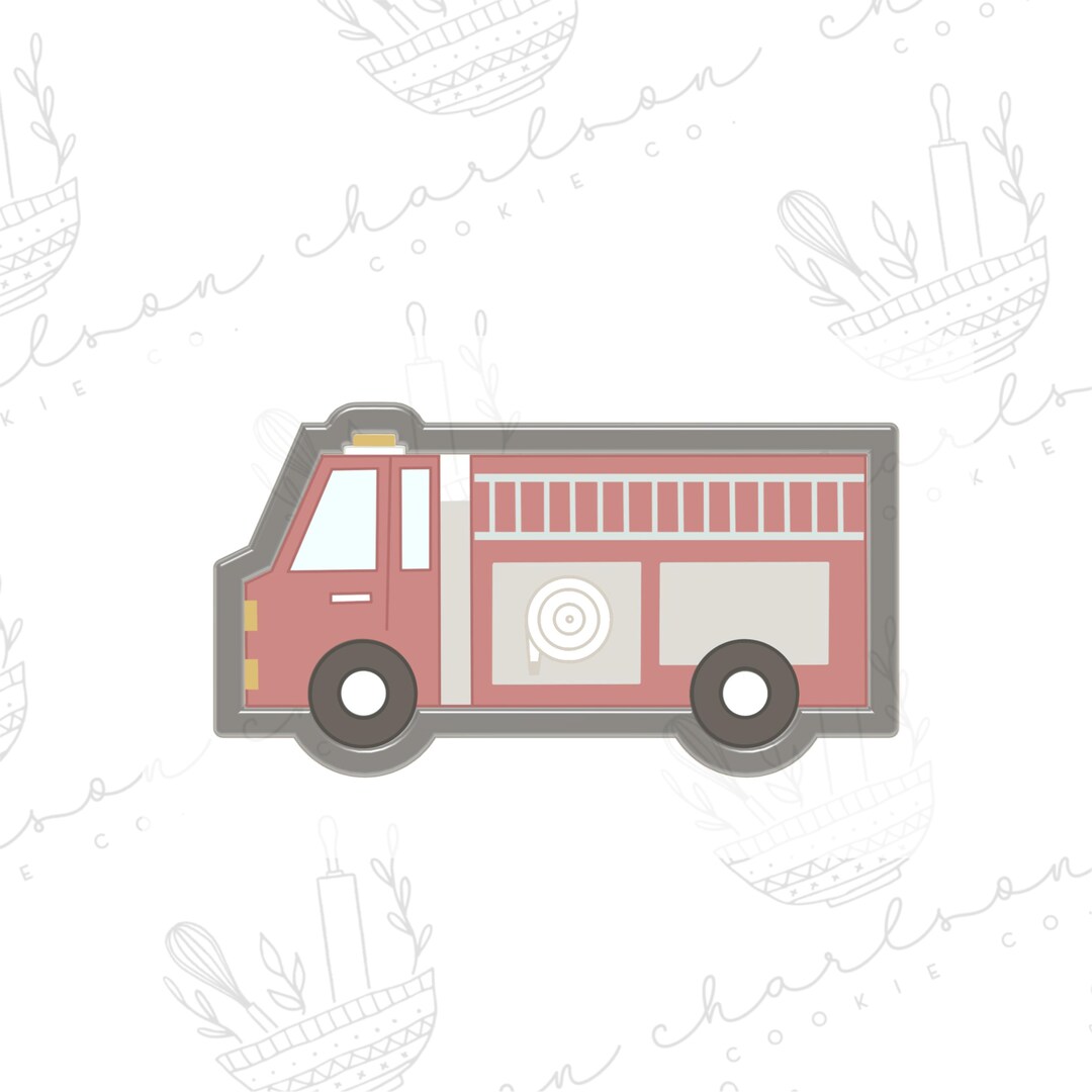 Fire Truck Cookie Cutter - Etsy