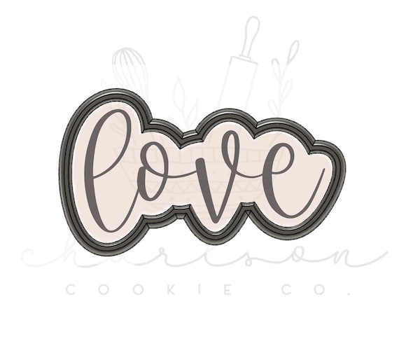 Love Cookie Cutter - Etsy