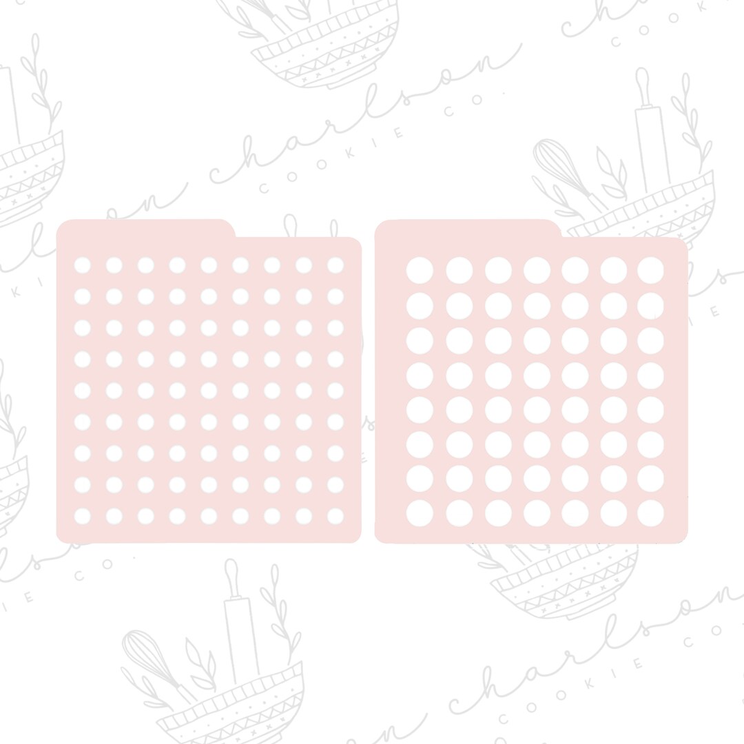 Circles - Sprinkle Stencil (3D Printed) - Etsy