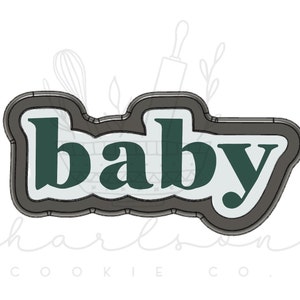 Baby Word Cookie Cutter - Etsy