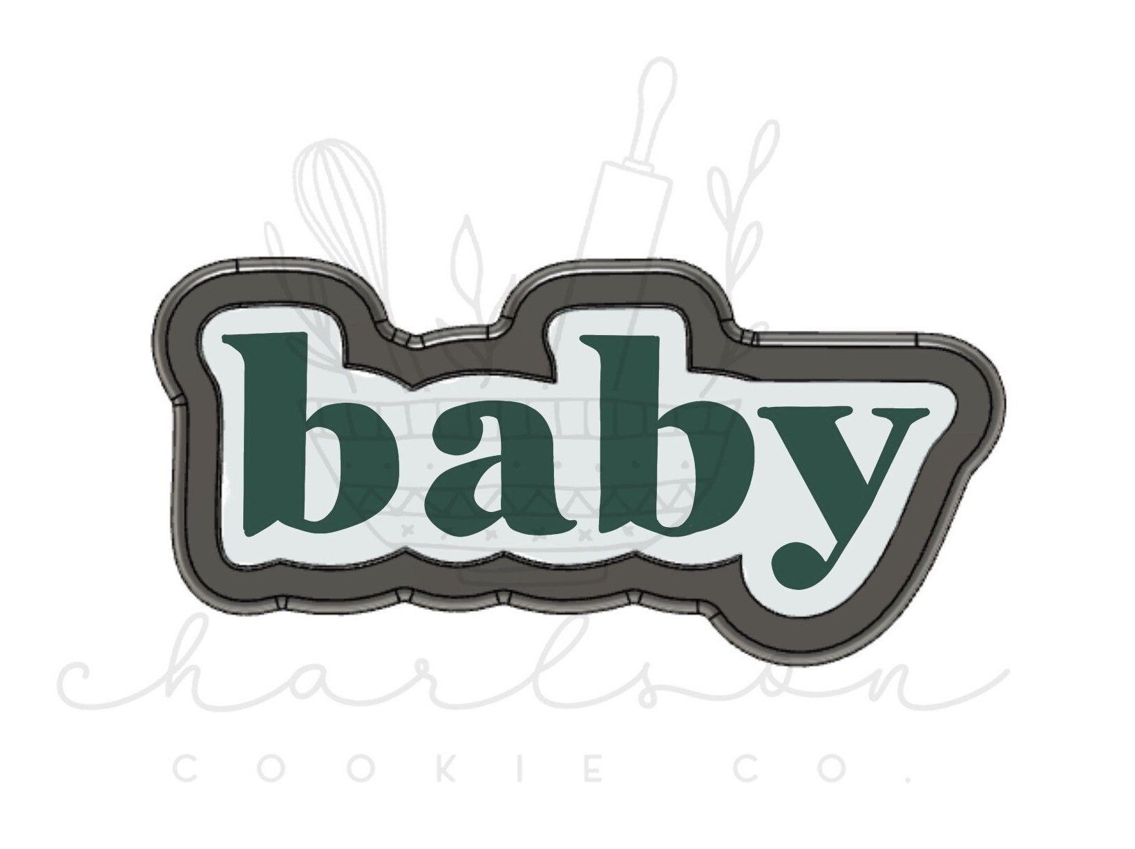 Baby Word Cookie Cutter - Etsy