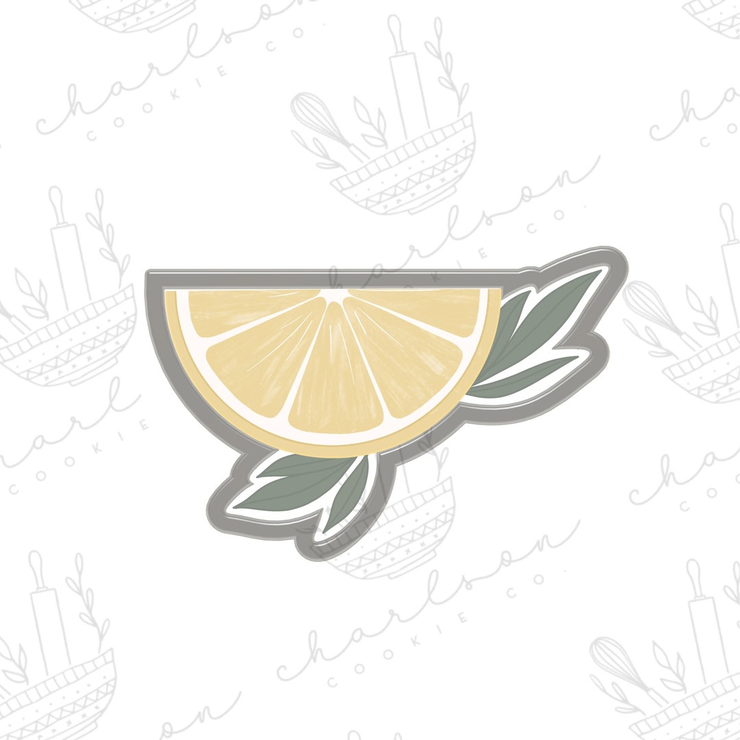 Lemon Slice With Leaf Cookie Cutter (inbloomsweets) - Etsy