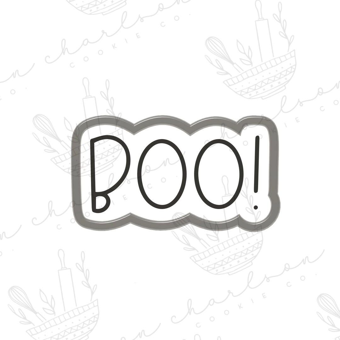 Boo! Cookie Cutter - Etsy
