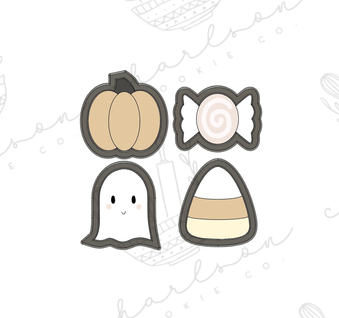 Halloween Theme 1 Set (4pc) - Etsy