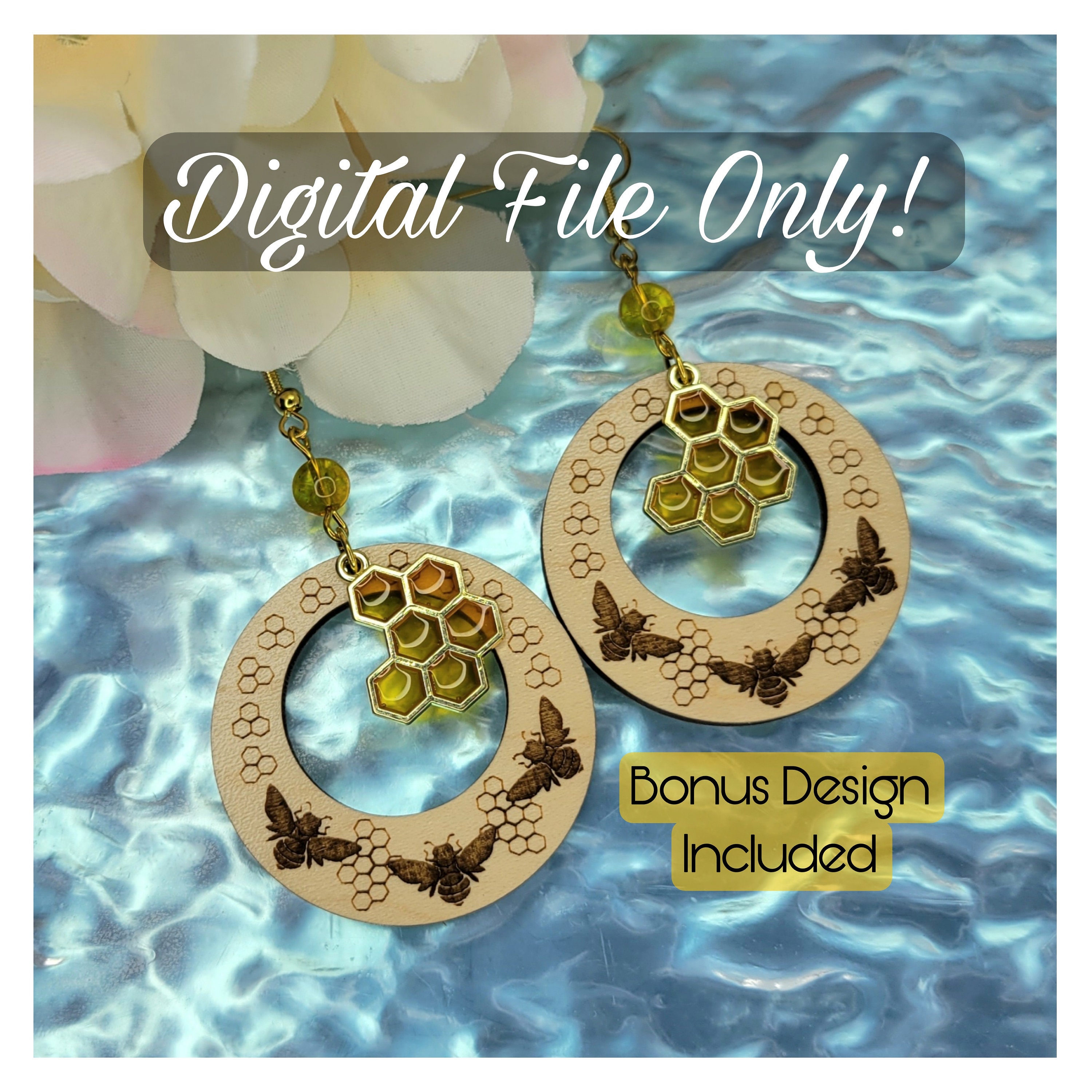 Earring SVG File Earring Cut File Spring Earring Design Summer Earrings ...