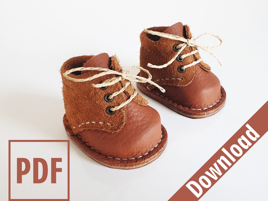 Doll Shoes Pattern 9 Doll Boots Pattern Hand Sewing Shoe Template Doll ...