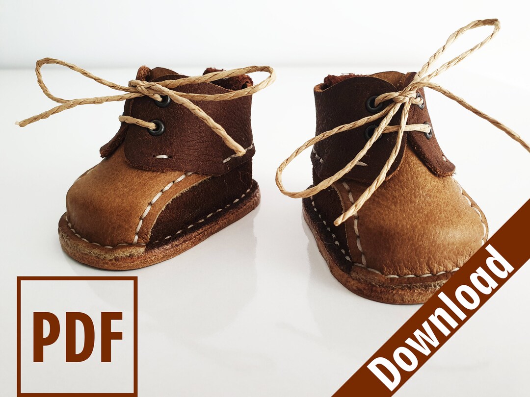 Doll Shoe Pattern for Waldorf, MSD, BB Dolls + Tutorial (download PDF ...