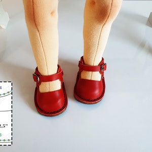 Doll Shoe Pattern Tutorial #8 - Mary Jane Shoes Pattern - Handcraft Leather Shoes - Waldorf Doll ...