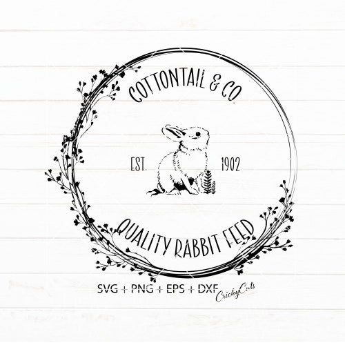 Cottontail Co SVG PNG PDF Easter Farmhouse Svg Spring Sign - Etsy