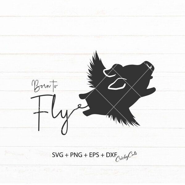 When Pigs Fly Svg - Etsy