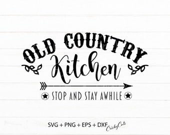 Country Kitchen Svg | Etsy