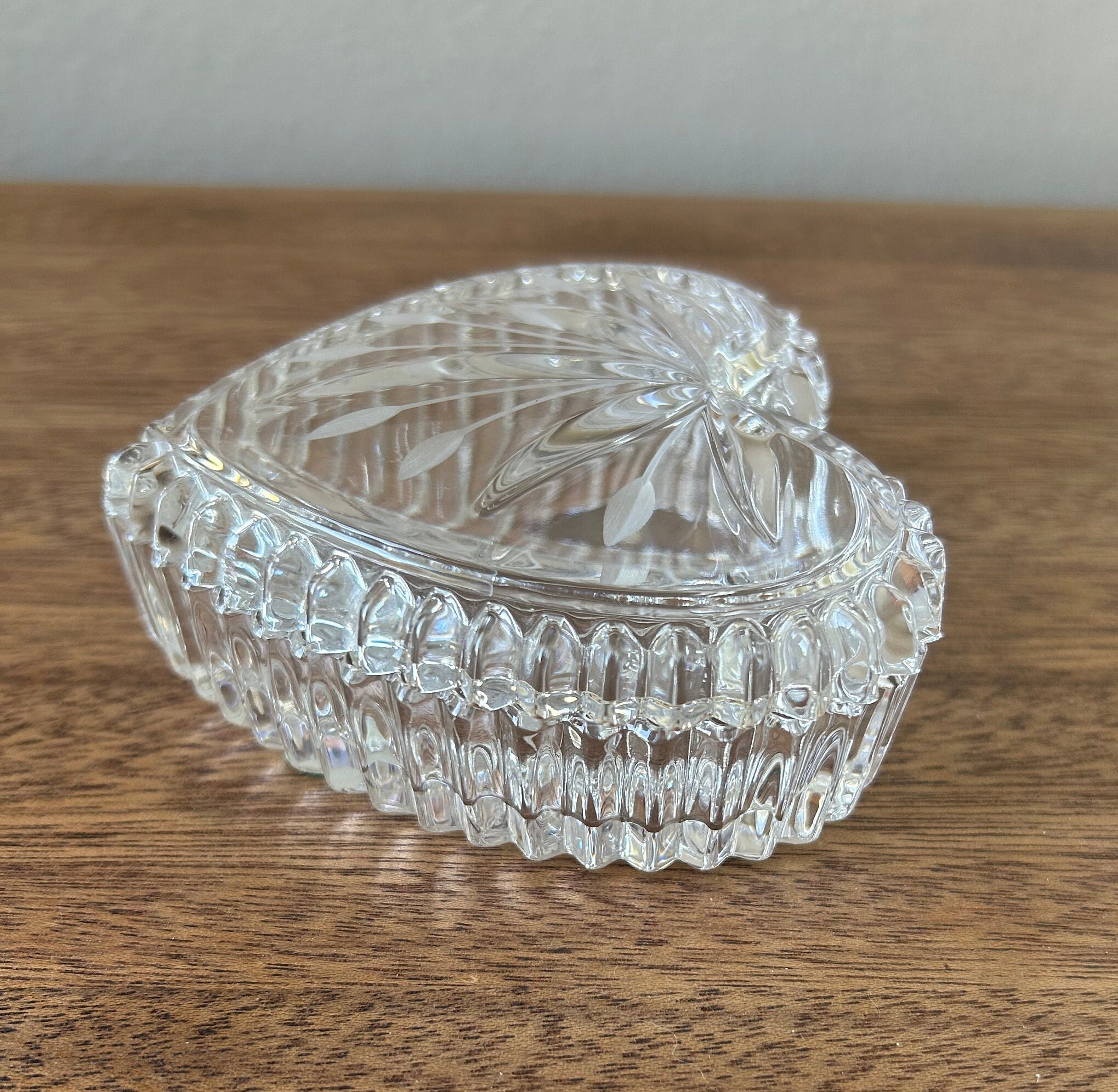 Wedgewood Heart Shaped Lead Crystal Trinket/keepsake Jewelry - Etsy