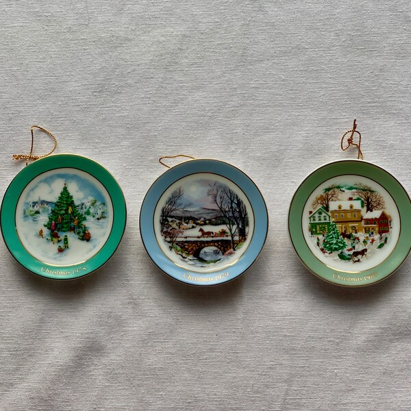 Avon Christmas Plates - Etsy