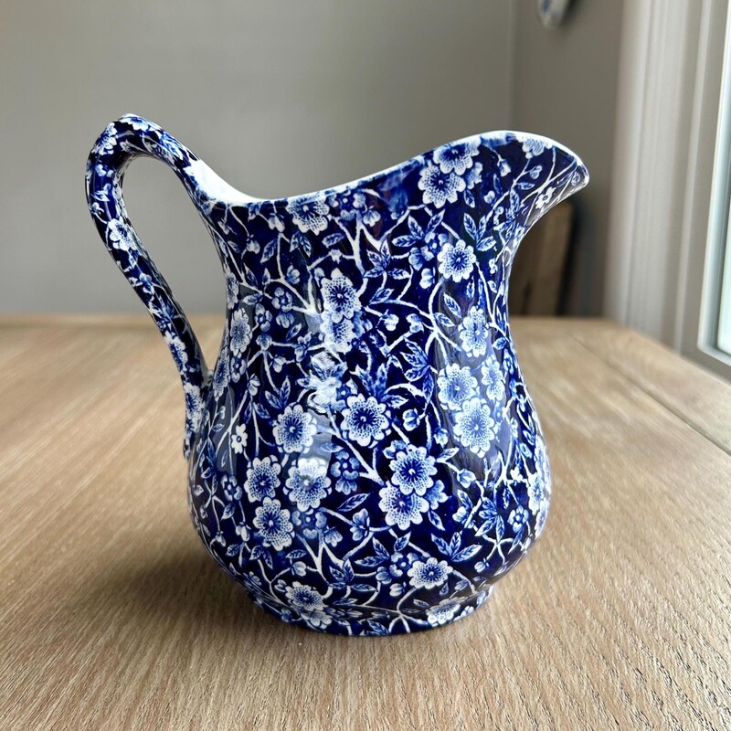 Flow Blue Pitcher - Etsy