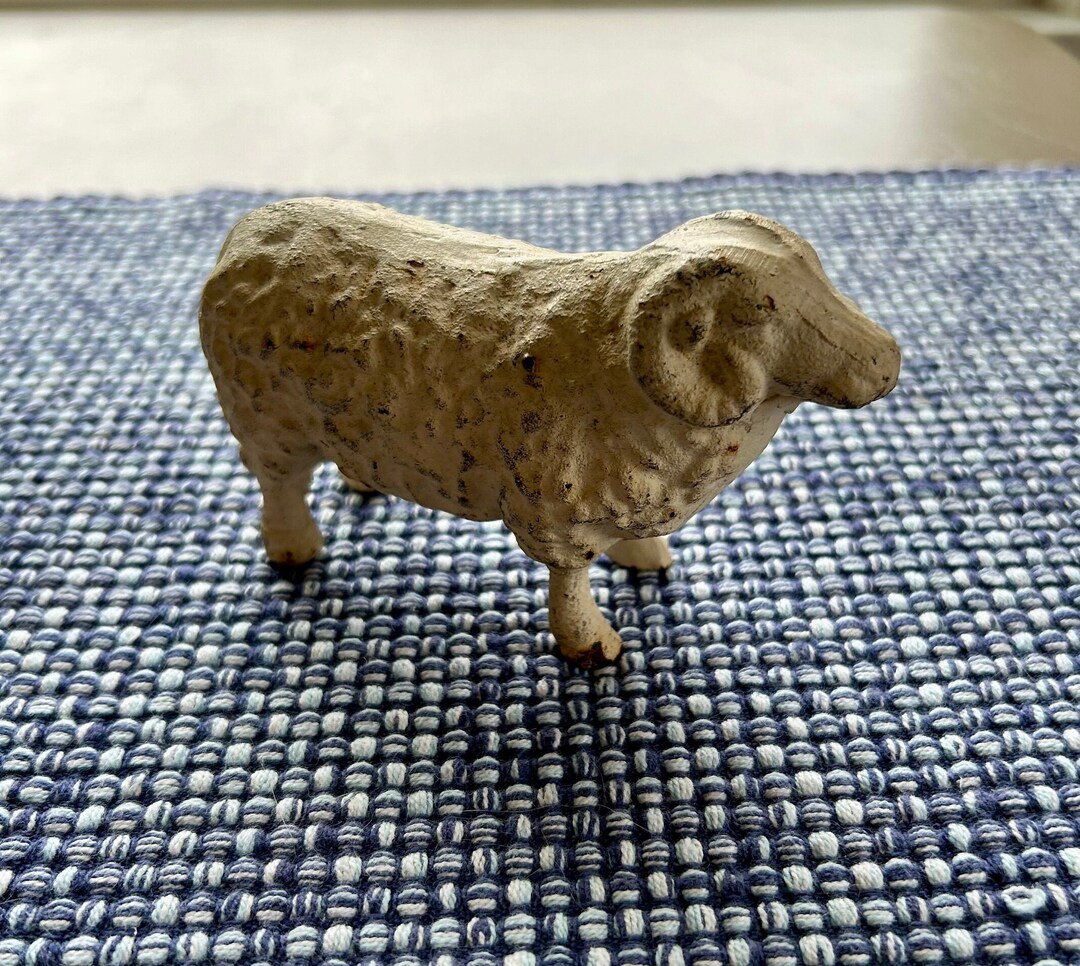 Old Cast Iron Ram Figurine 5 L X 2 3/4h - Etsy