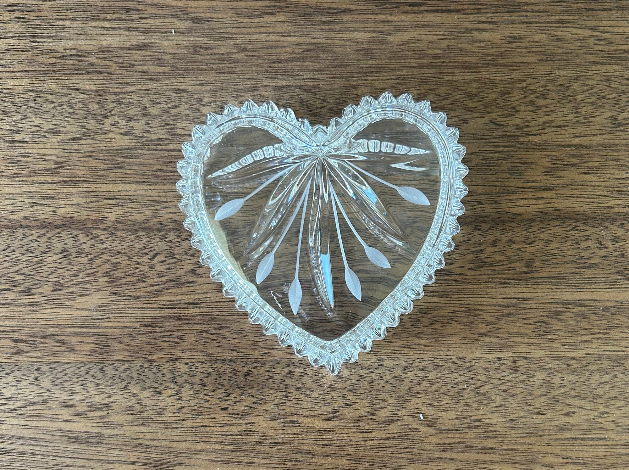 Wedgewood Heart Shaped Lead Crystal Trinket/keepsake Jewelry - Etsy