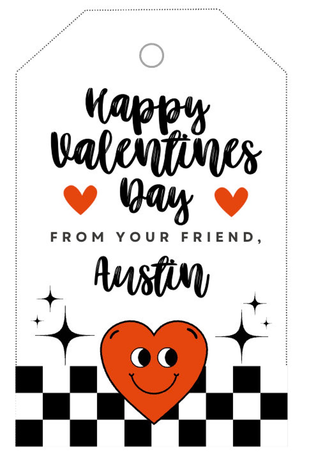 Editable Valentines Day Gift Tags - Etsy