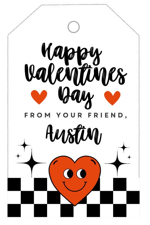 Editable Valentines Day Gift Tags - Etsy