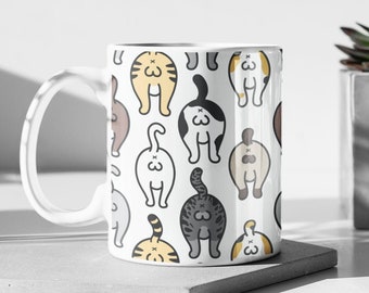 Cat Butts Mug Funny Cat Butt Mug for Cat Lover Cat Mom Gift - Etsy