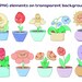 Cute Kawaii Flowers Clipart, Spring Plants PNG, Tulip Sunflower Rose ...