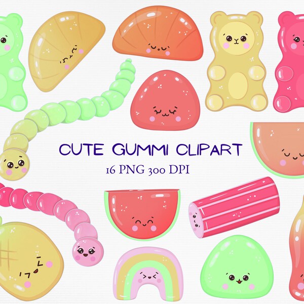 Gumdrops Clipart - Etsy