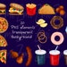 Fast Food Clipart, Junk Food Clipart, Pizza, Hot Dog, Burger Clipart ...