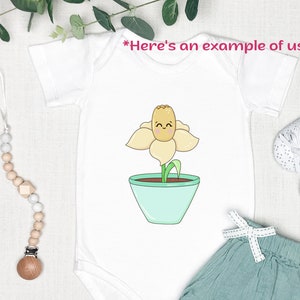 Cute Kawaii Flowers Clipart, Spring Plants PNG, Tulip Sunflower Rose ...