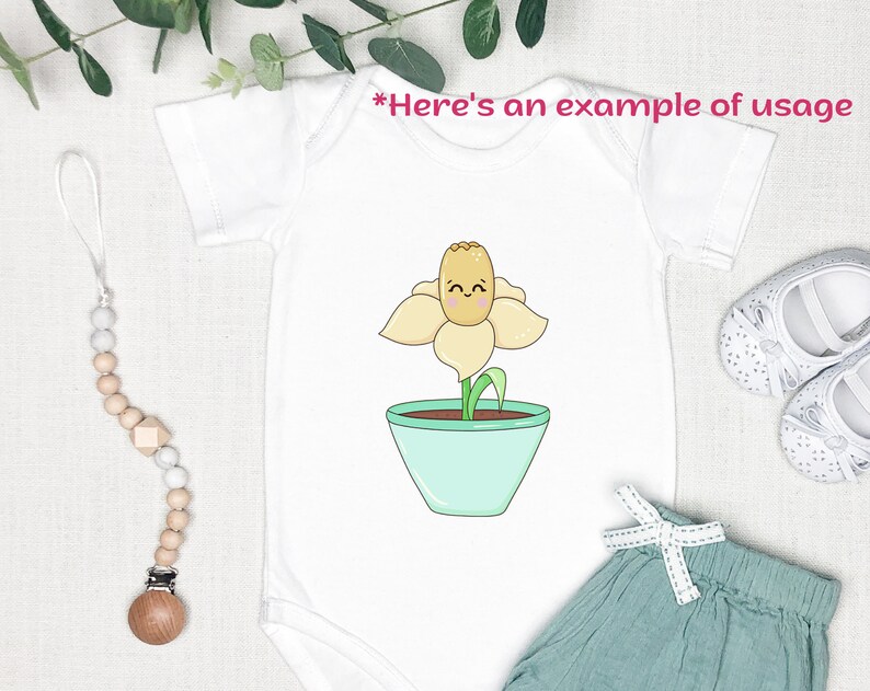 Cute Kawaii Flowers Clipart, Spring Plants PNG, Tulip Sunflower Rose ...