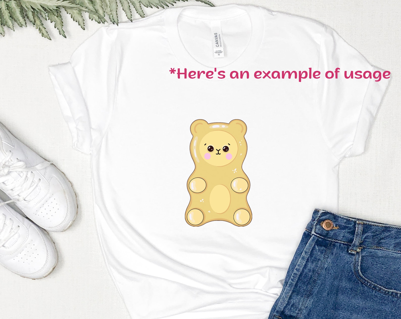 Kawaii Gummy Bears Candy Png Clipart Set, Gummi Fruits Cute Printable ...