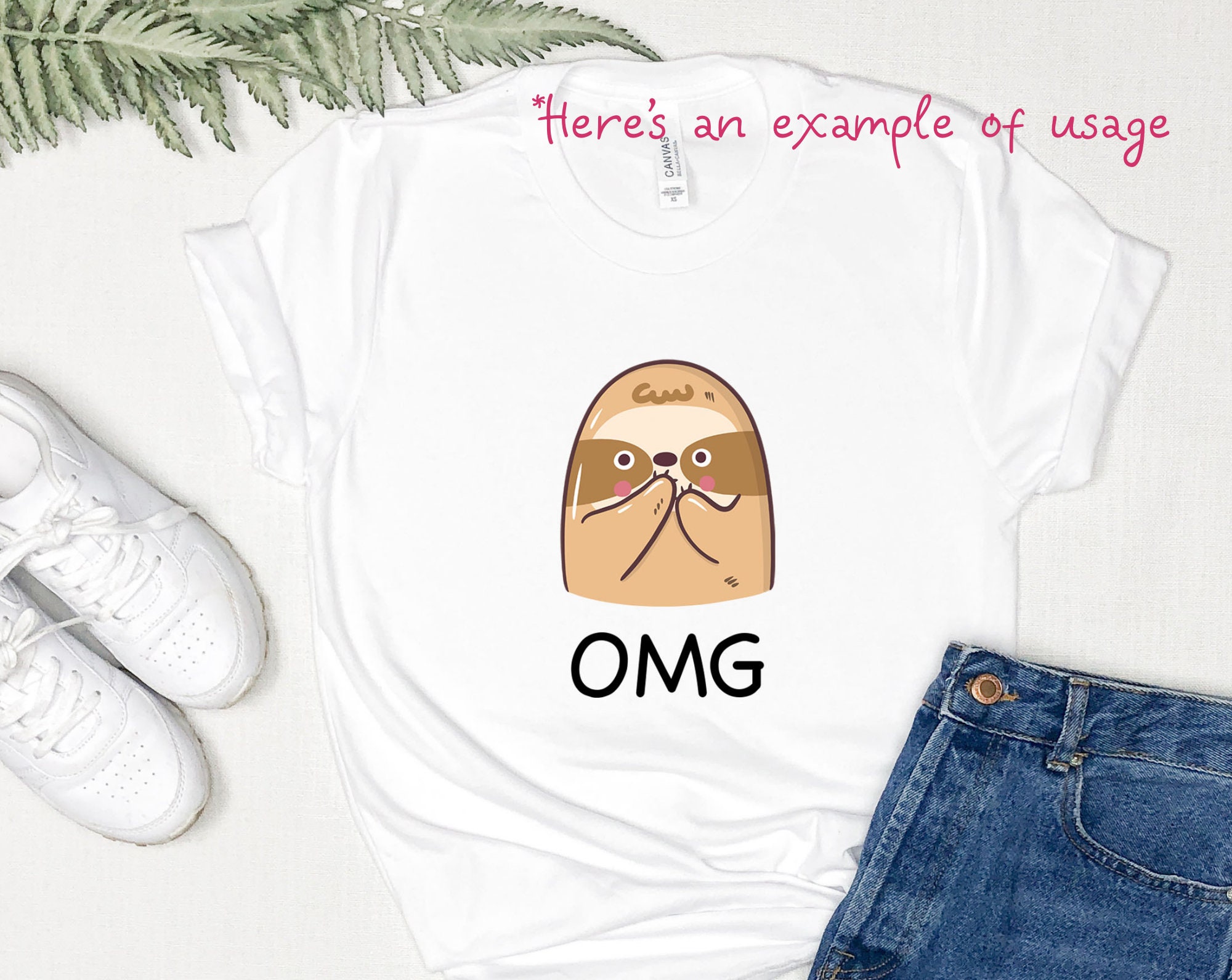 Cute Kawaii Sloth Clipart, Character Animals Png, Doodle Cartoon Sloth ...