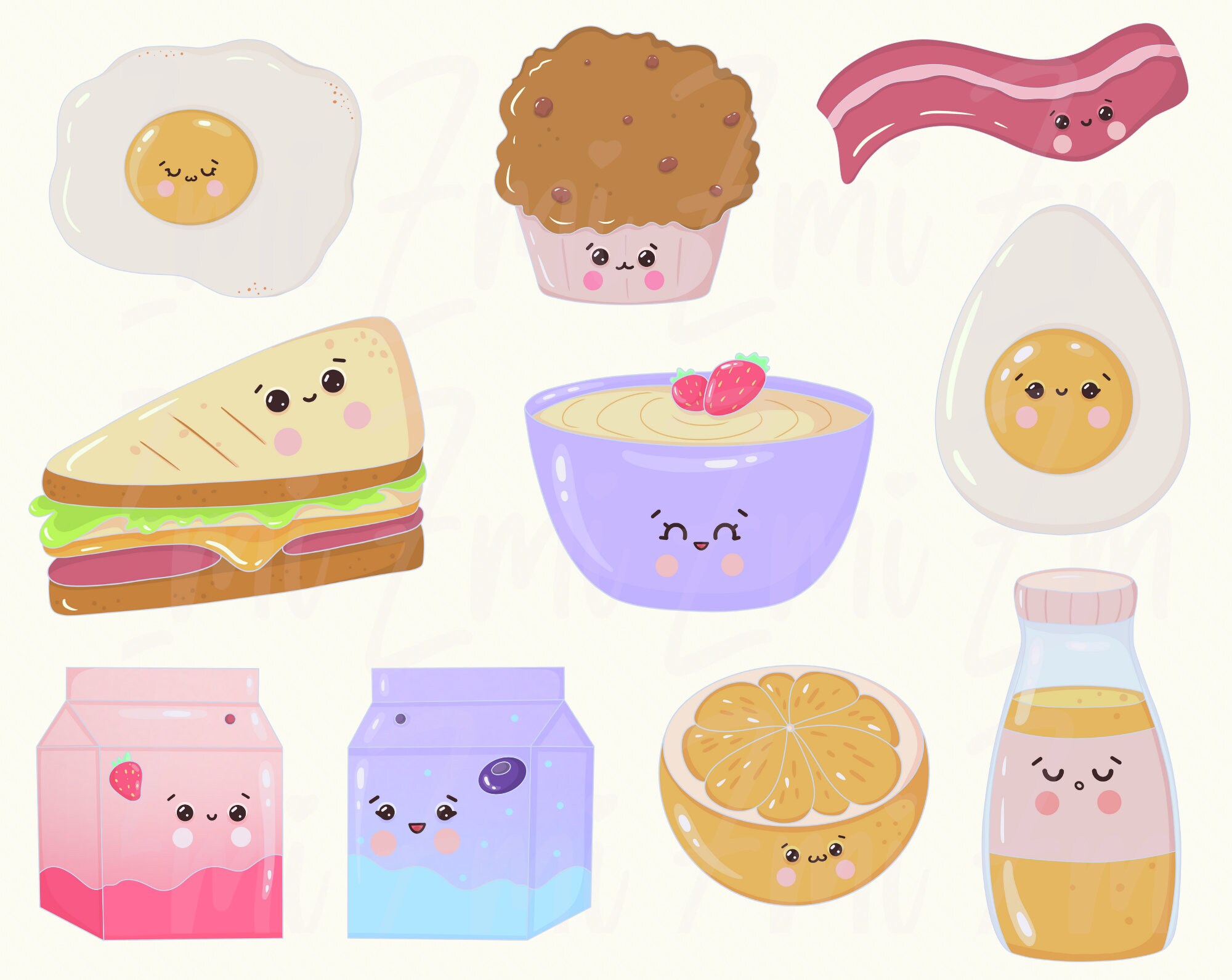 Art & Collectibles planner printable clip art breakfast coffee png ...