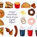 Fast Food Clipart, Junk Food Clipart, Pizza, Hot Dog, Burger Clipart ...