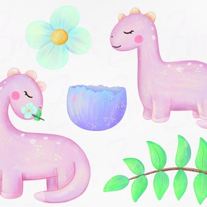 Dinosaur Clipart, Cute Dino Magic PNG, Pink Dinosaur Egg Nursery ...