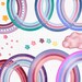 Rainbow Clipart, Boho Clouds PNG, Stars, Rainbows, Celestial Hand Drawn ...