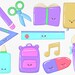 Cute School Clipart, Kawaii Classroom PNG, Printable Teacher Clip Art ...