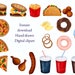 Fast Food Clipart, Junk Food PNG, Pizza, Hot Dog, Burger, Sandwich ...