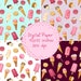 Ice Cream Digital Paper, Sweet Digital Paper, Sweet Background Instant ...