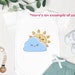 Cute Kawaii Weather Clipart, Sun Clouds Rainbow PNG, Blue Cloud Image ...