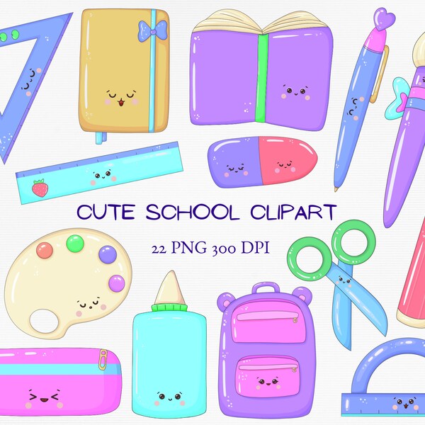 School Kawaii Planner - Etsy