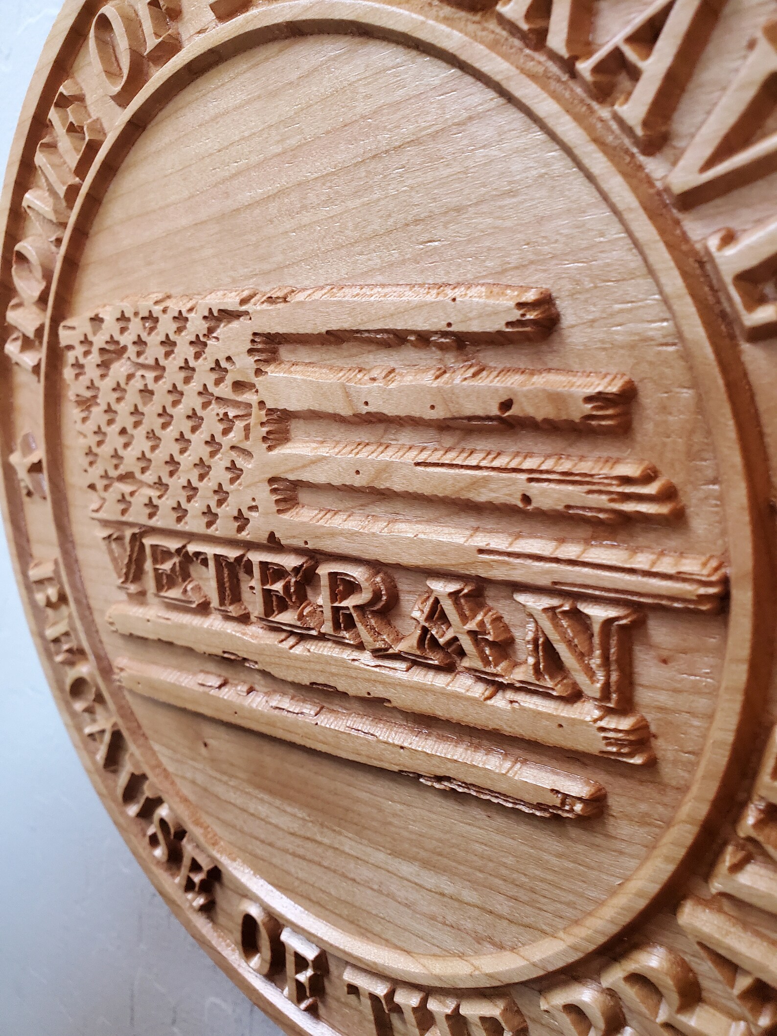 Veteran Wood Carved Plaque, Honor Military Veteran Wall Art, Veteran ...