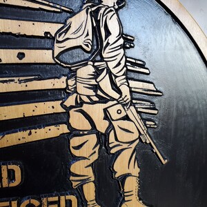 Veteran Sacrifice Wood Carved Plaque, Military Veteran Wall Art ...