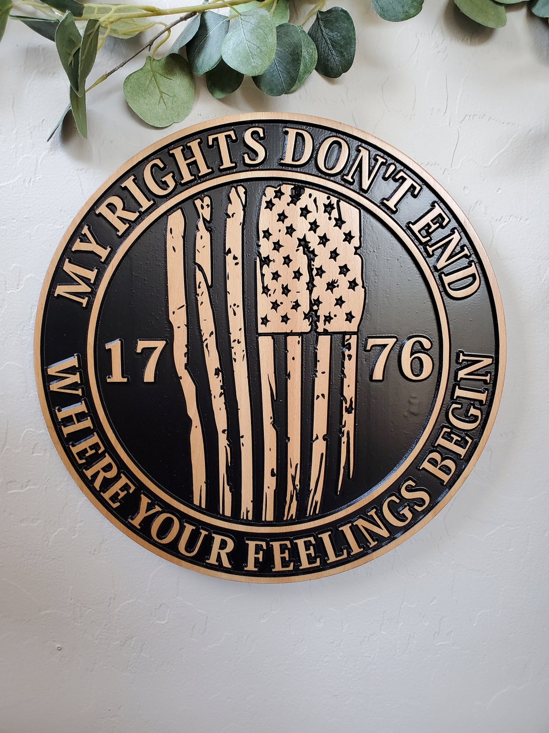 1776 Bill of Rights 1st Amendment Wood Carved Wall Decor My - Etsy