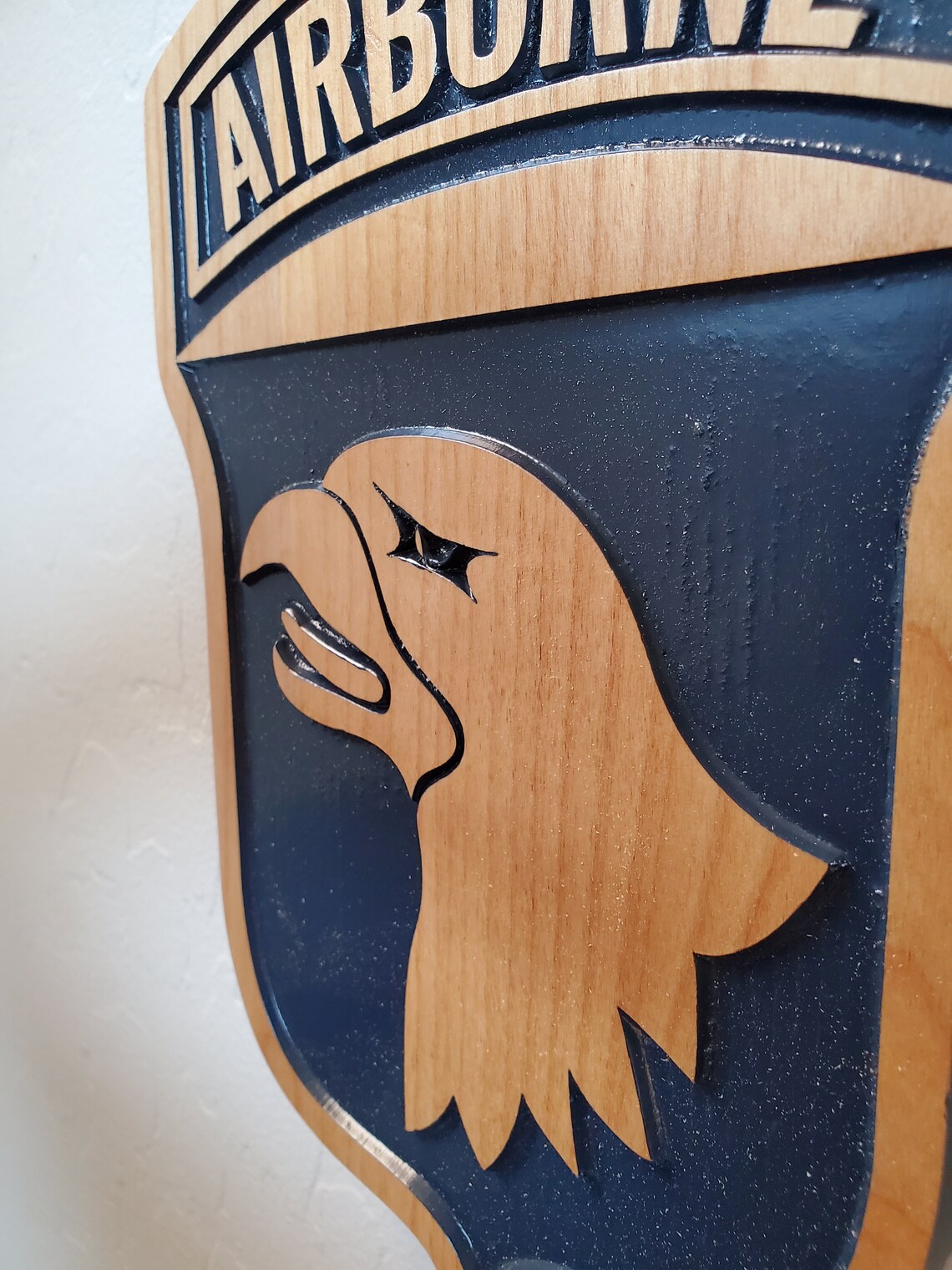 U.S. Army Airborne Wall Wood Carved Plaque 101st 82nd - Etsy