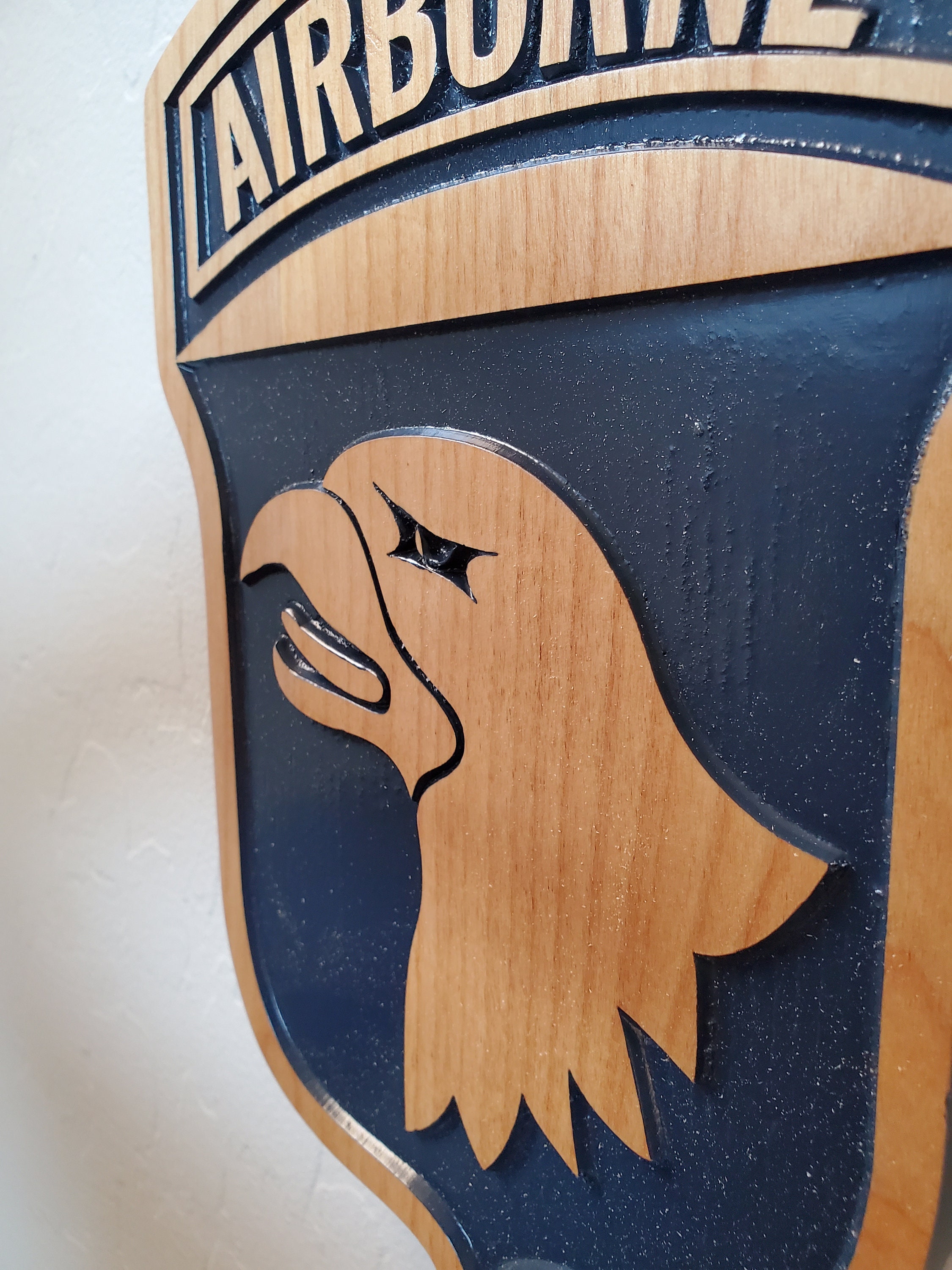 U.S. Army Airborne Wall Wood Carved Plaque 101st 82nd - Etsy