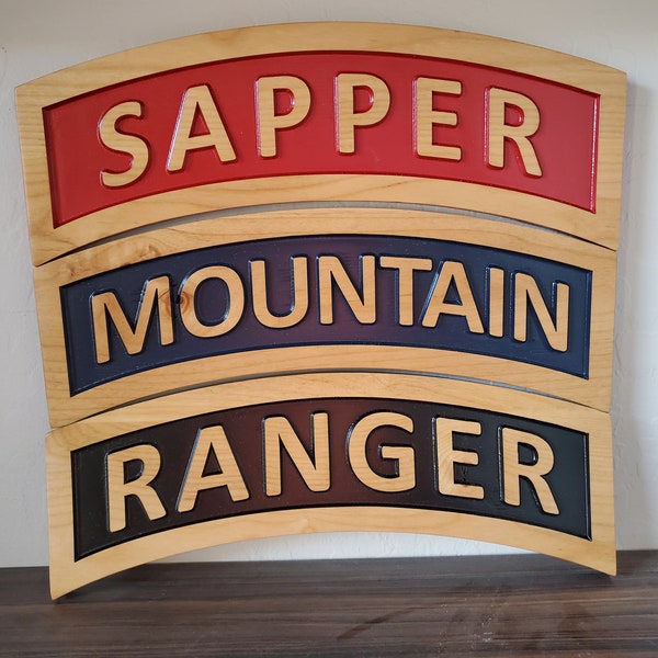 Army Ranger Tab Sign - Etsy