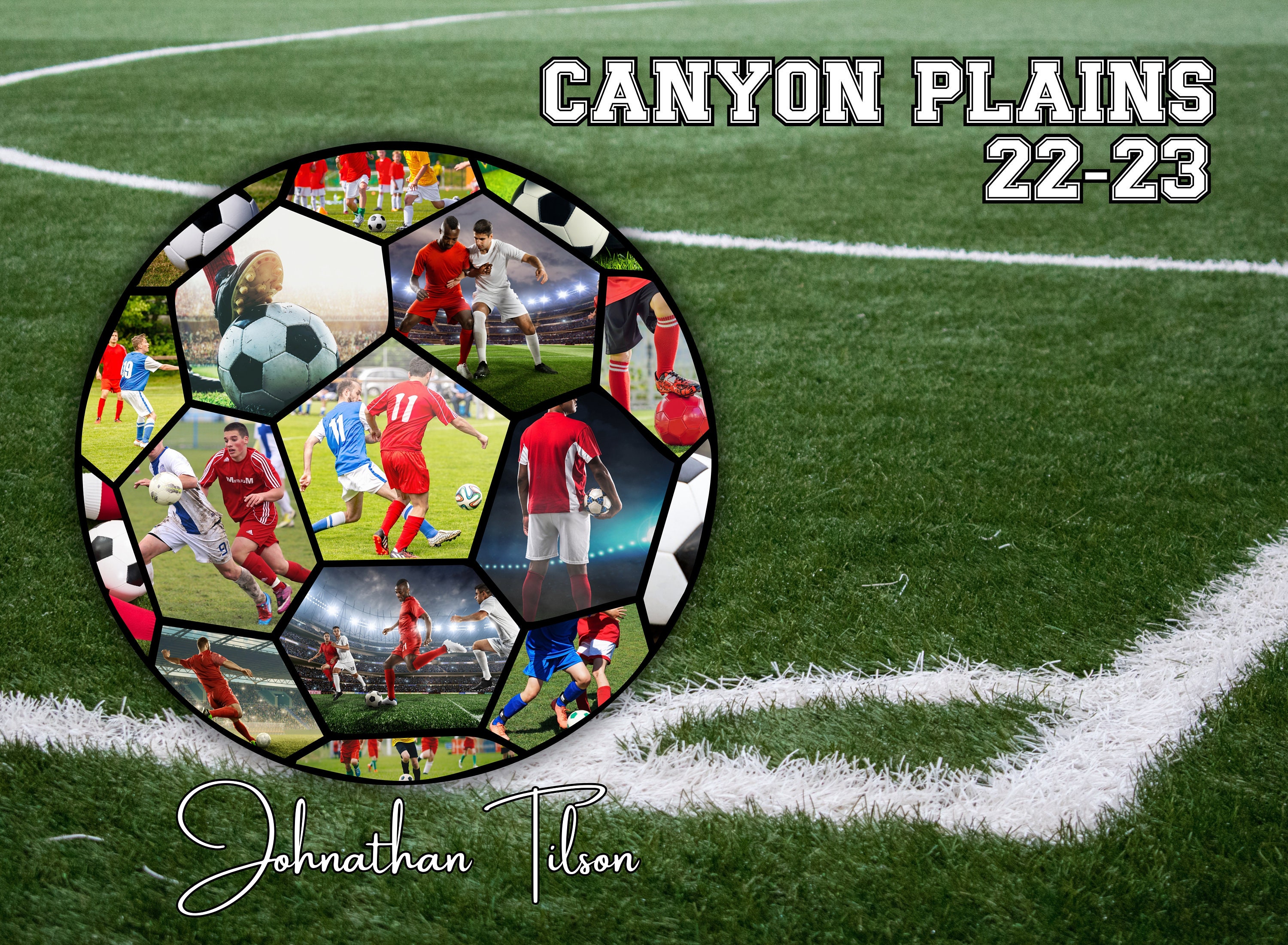 Custom Soccer Photo, Soccer Slate, Personalized Soccer, Photo Gift ...