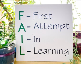 Fail First Attempt in Learning Sign - Etsy