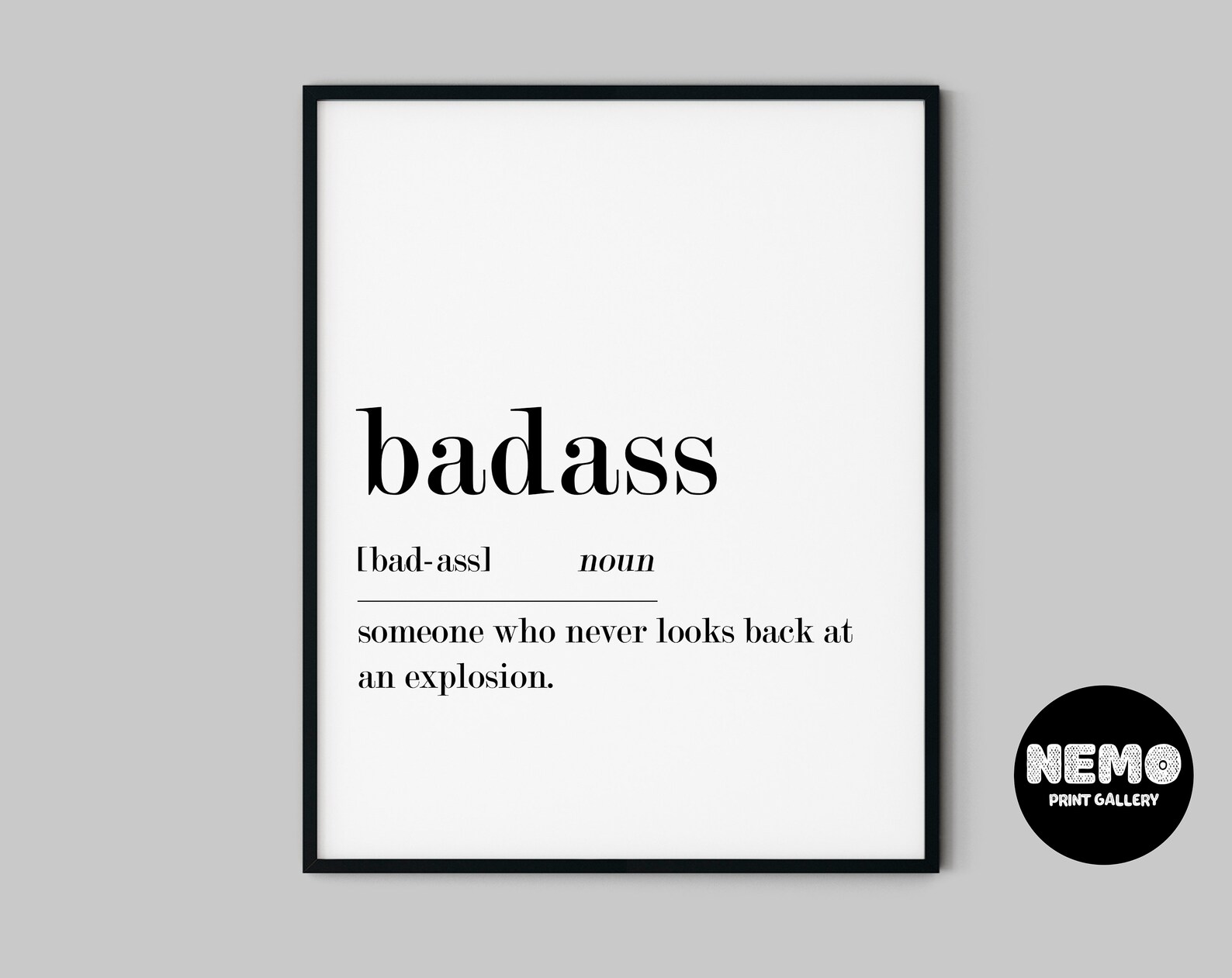 Badass Definition Boss Gift Funny Boss Gift Badass Boss - Etsy