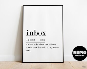 Inbox Wall Art - Etsy